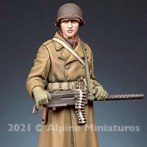Alpine Miniatures 35293 1/35 WW2 US MG Gunner Winter – mbgmodels.com